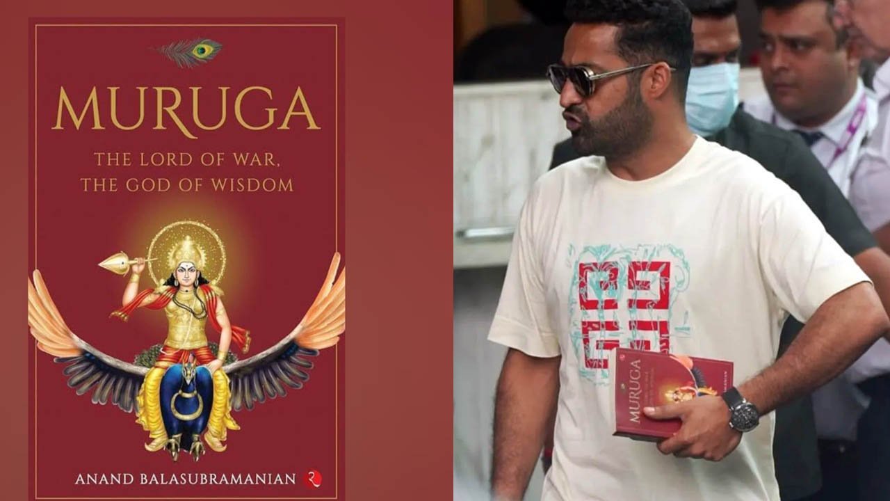 Murugan Book | ఎన్టీఆర్ చేతిలో మురుగ‌న్ పుస్త‌కం..